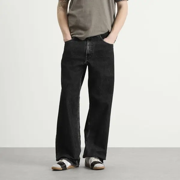 MAISON MARGIELA Washed Wide Leg Jeans