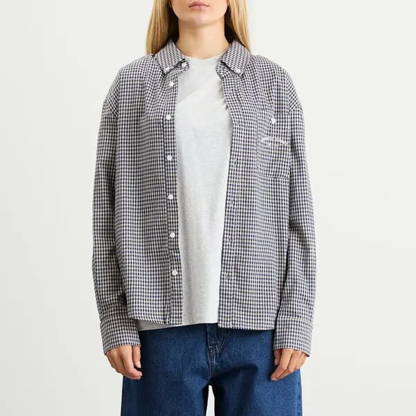 HOUSE OF SUNNY Gingham Shirt - Navy