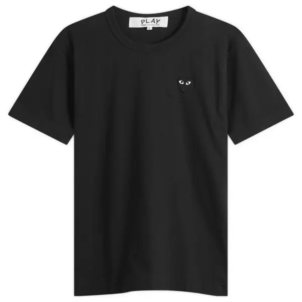Play Comme Des Garcon Heart Emblem T-shirt - Black