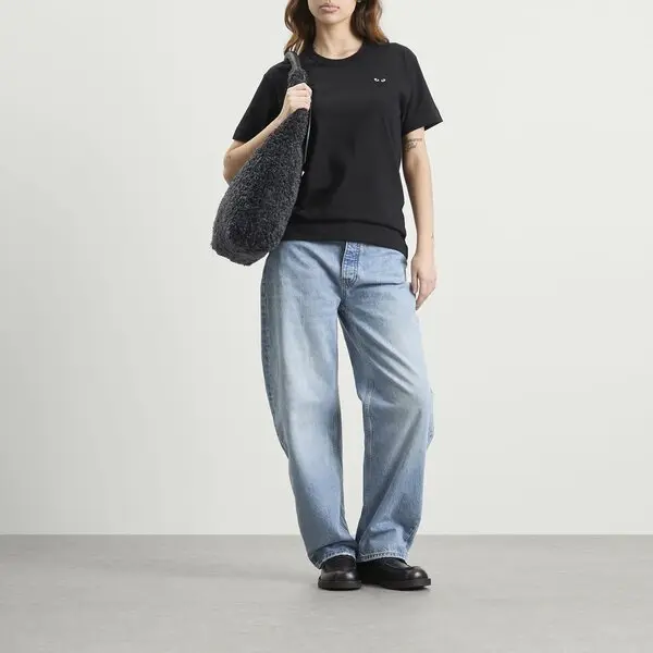 Play Comme Des Garcon Heart Emblem T-shirt - Black