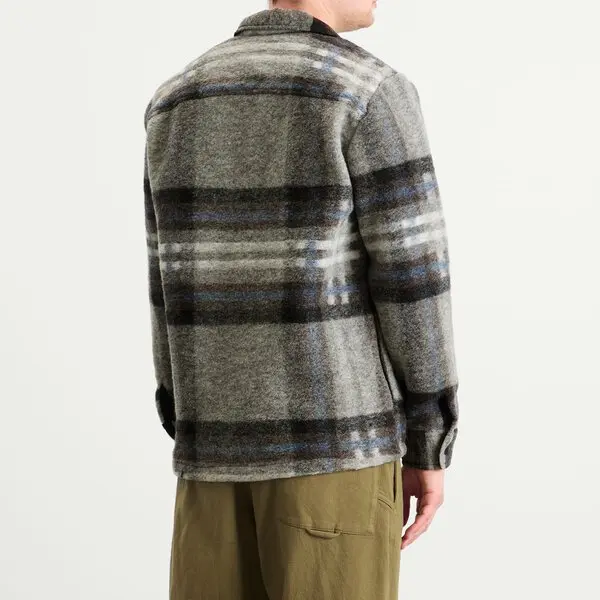 WAX LONDON Nolan Wool Check Overshirt