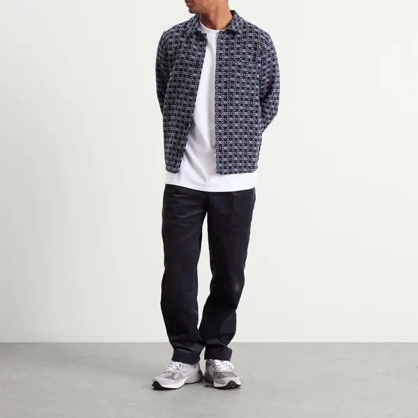 WAX LONDON Rockley Geo Jacquard Overshirt