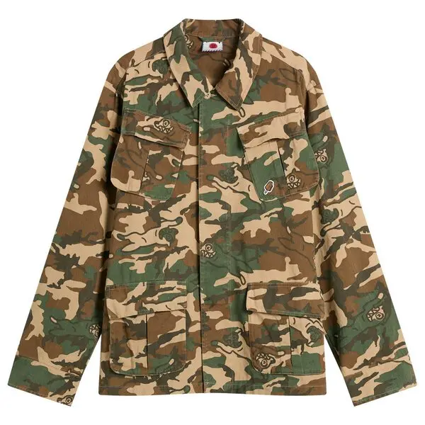ICECREAM Running Dog Jungle Fatigue Field Jacket - Camo