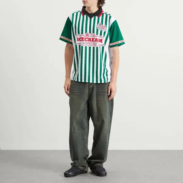 ICECREAM Striped Football Shirt