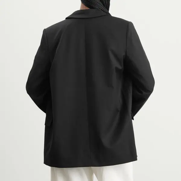 GANNI Calendered Wool Blazer