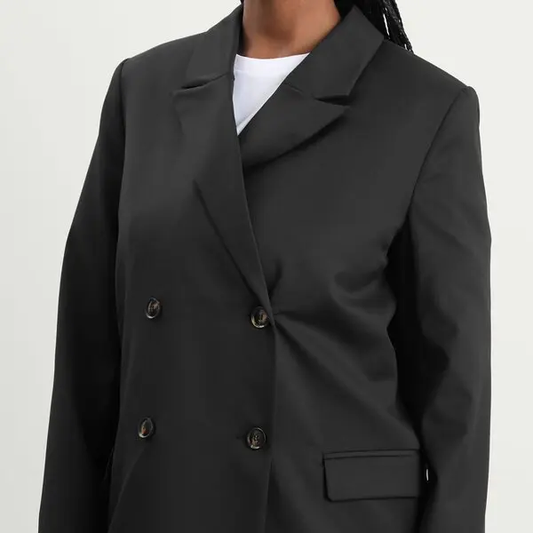 GANNI Calendered Wool Blazer