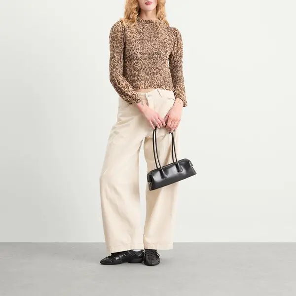 Rixo Gardenia Mila Leopard Top