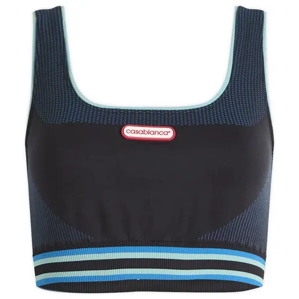 Casablanca Seamless Bralette Top - Navy