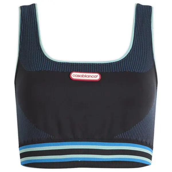 Casablanca Seamless Bralette Top In | | Polyester/elastane/polyamide | End Clothing - Navy
