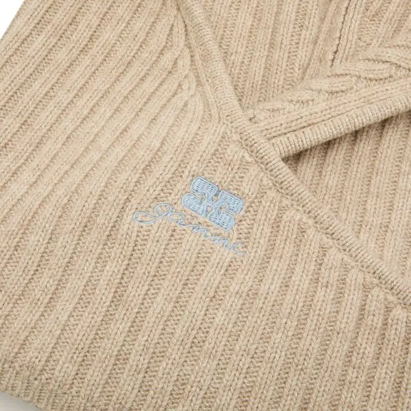 GANNI Core Future Wool Knit Balaclava