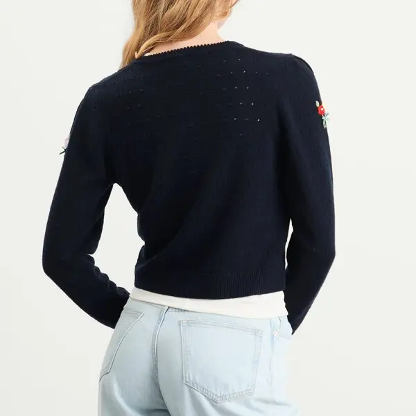 Rixo Merinda Embellished Cardigan