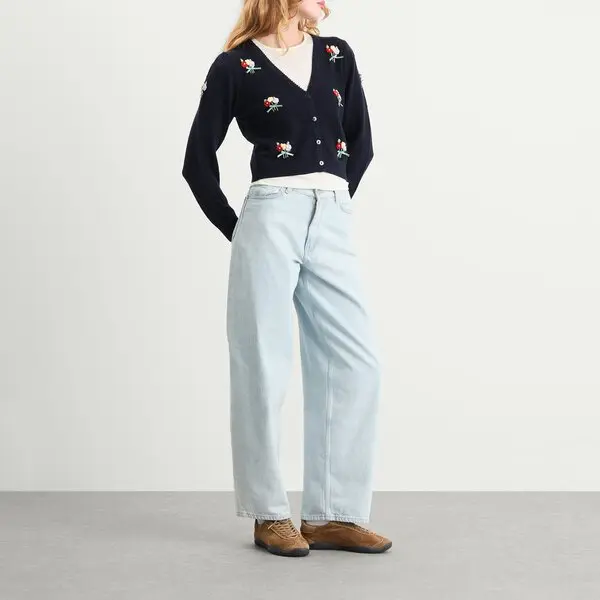Rixo Merinda Embellished Cardigan