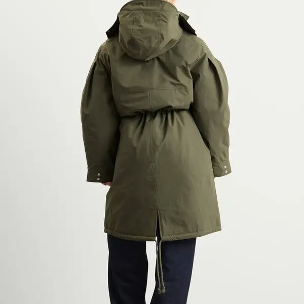GANNI Ripstop Tri-layer Parka Coat