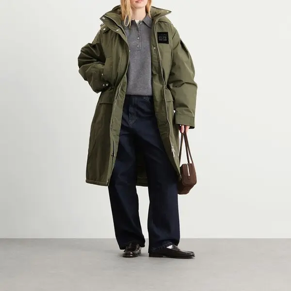 GANNI Ripstop Tri-layer Parka Coat