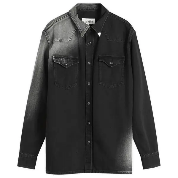 MAISON MARGIELA Light Beam Long Sleeve Shirt - Black