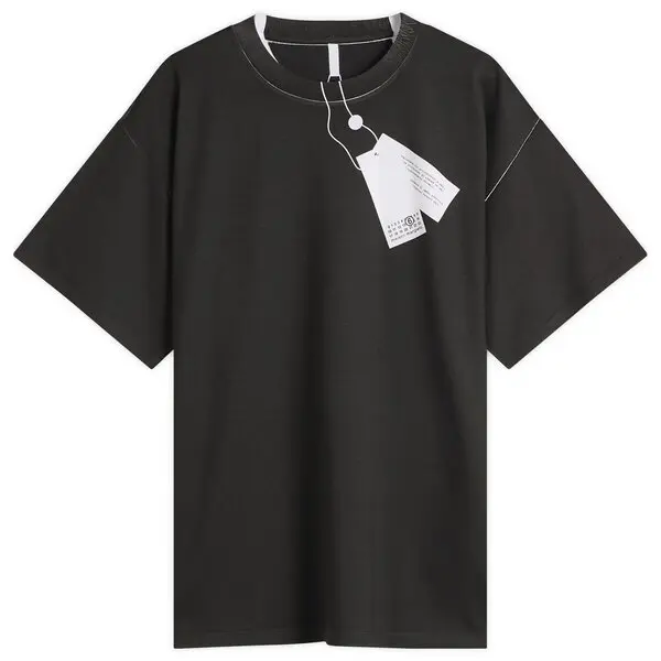 MAISON MARGIELA Printed Tag T-shirt - Black
