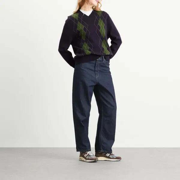 HOUSE OF SUNNY Argyle V-neck Jumper