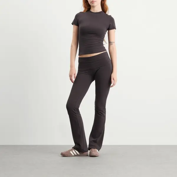 SKIMS Cotton Jersey Foldover Pant