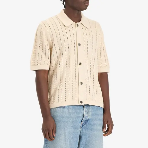 CORRIDOR Acid Wash Knit Shirt