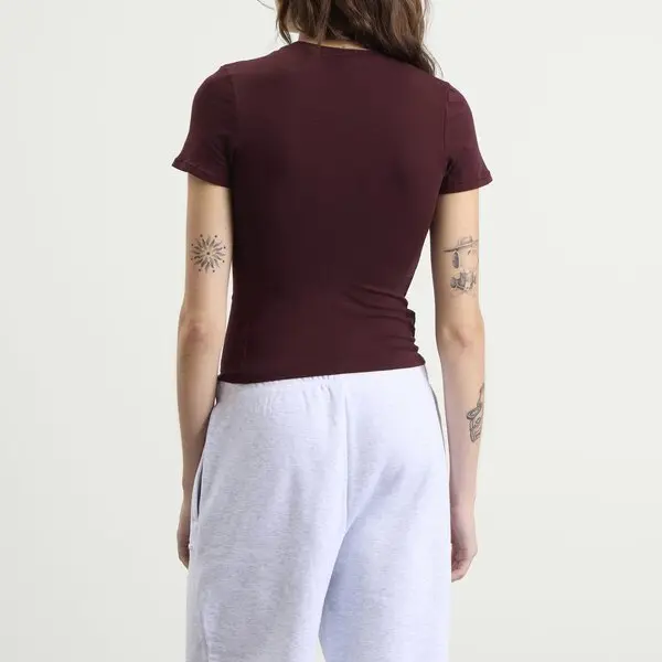 SKIMS Cotton Jersey T-shirt - Currant