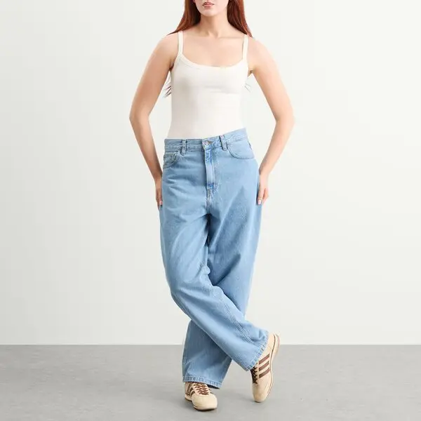 SKIMS Cotton Jersey Scoop Neck Bodysuit - Marble