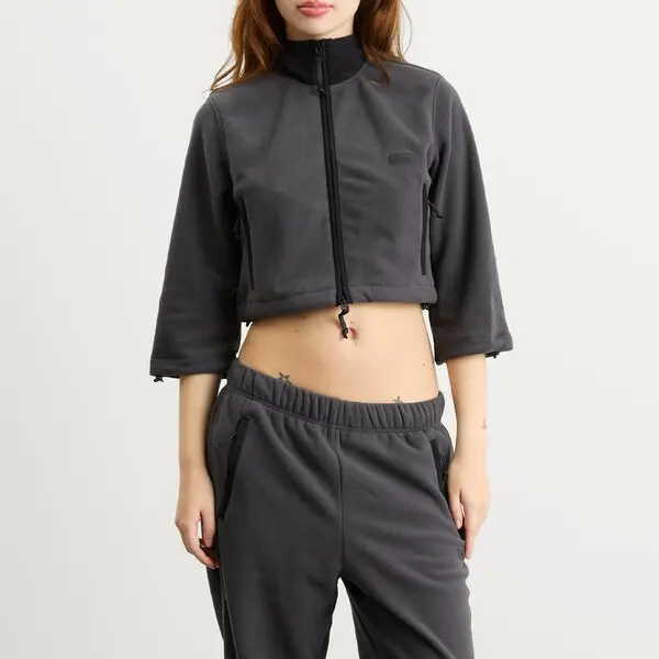 SKIMS Fleece Lounge Shrunken Zip Up Jacket