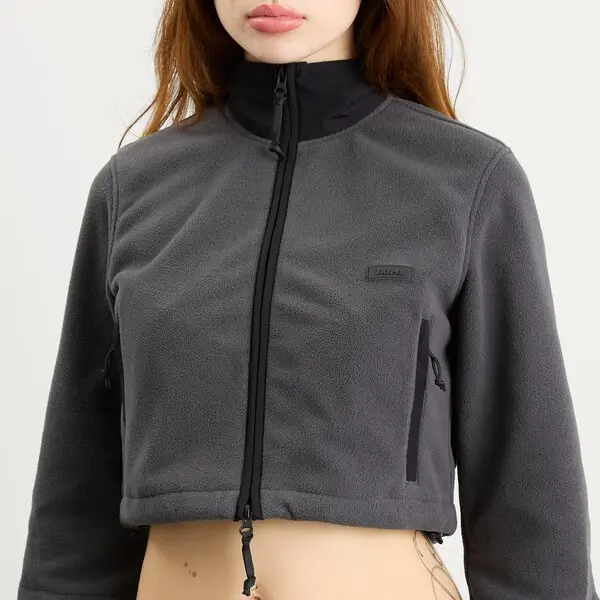 SKIMS Fleece Lounge Shrunken Zip Up Jacket