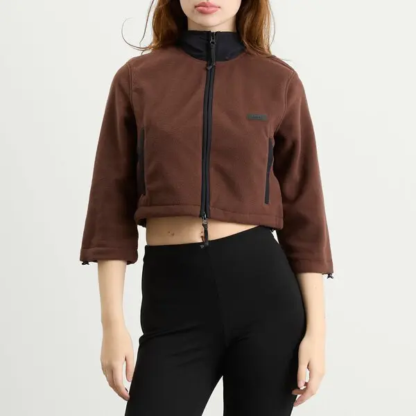 SKIMS Fleece Lounge Shrunken Zip Up Jacket