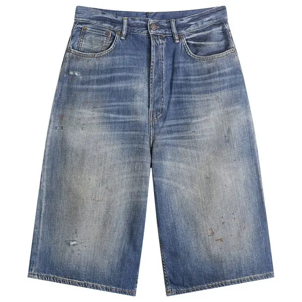 Acne Studios Judda Blue Trafalgar Denim Shorts - Mid Blue