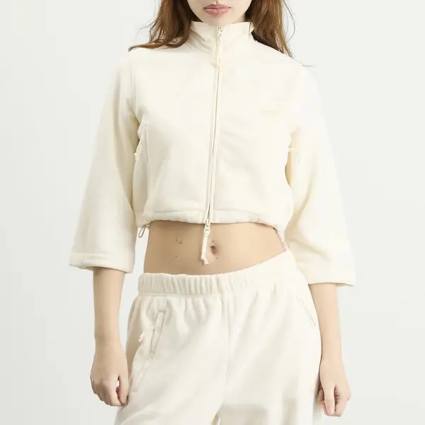 SKIMS Fleece Lounge Shrunken Zip Up Jacket