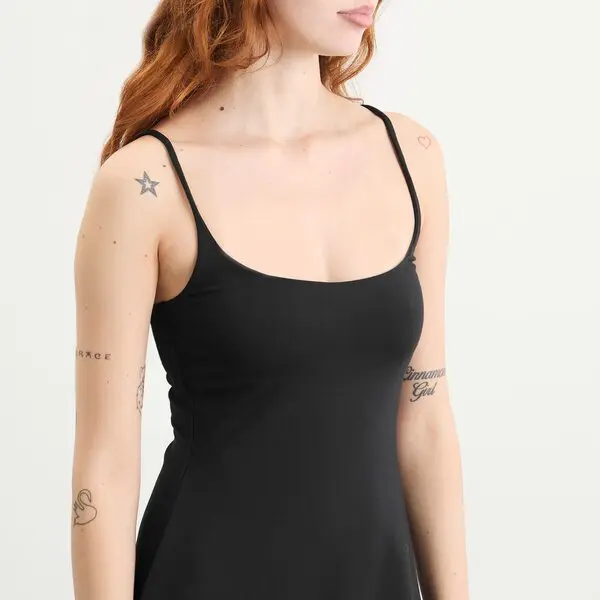 SKIMS Smooth Lounge Strap Mini Dress