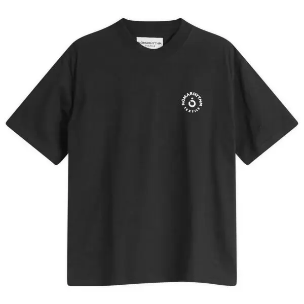 NOMARHYTHM TEXTILE Logo T-shirt - Black