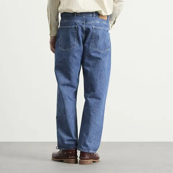 A KIND OF GUISE Terek Wide Leg Jeans In Light Stonewash