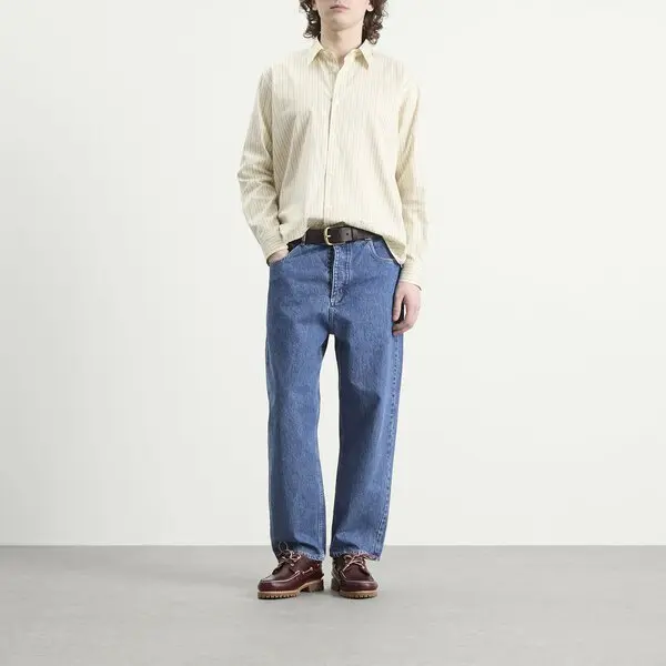 A KIND OF GUISE Terek Wide Leg Jeans In Light Stonewash