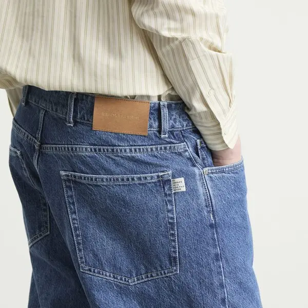 A KIND OF GUISE Terek Wide Leg Jeans In Light Stonewash