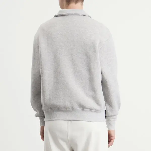 LADY WHITE CO. Cotton Wool Quarter Zip Sweatshirt
