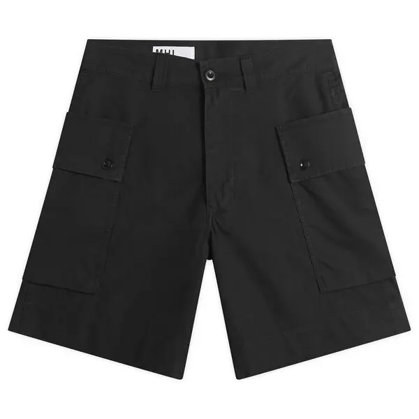 MARGARET HOWELL Cargo Pocket Shorts - Black