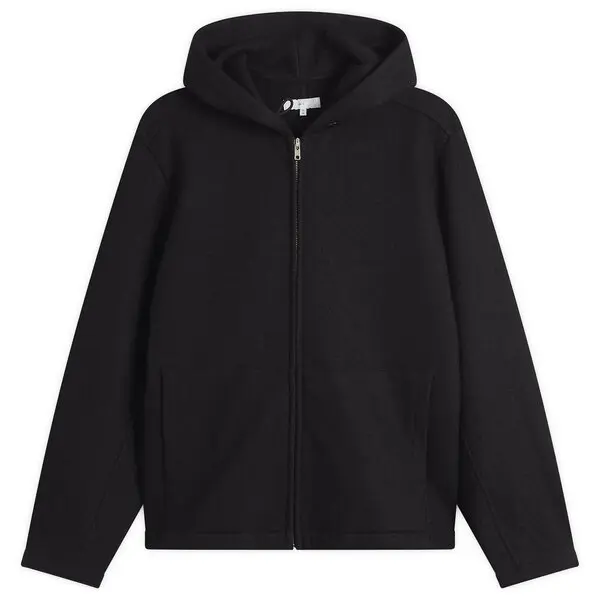 LADY WHITE CO. Wool Zip Hoodie - Black