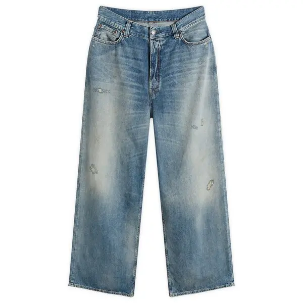 Acne Studios 2023 Daybreak Wash Wide Leg Jeans - Mid Blue