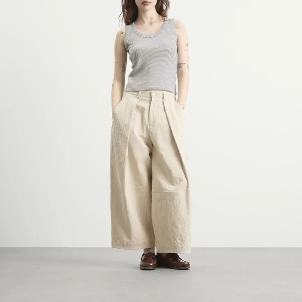 You Must Create Deadbeat Linen Trousers