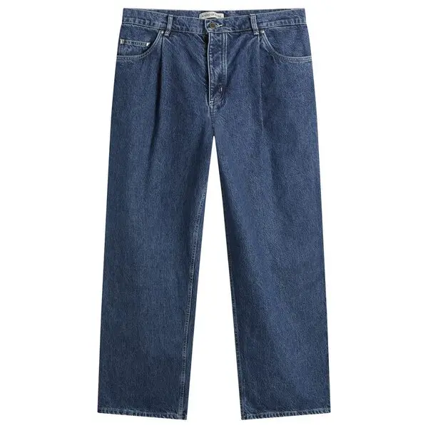 A KIND OF GUISE Duma Pleated Denim Jeans - Worn Denim