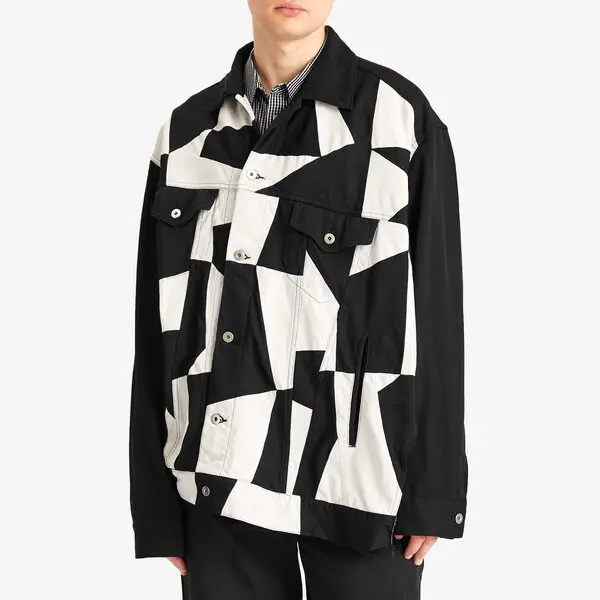 Comme Des Garçons Patchwork Twill Jacket