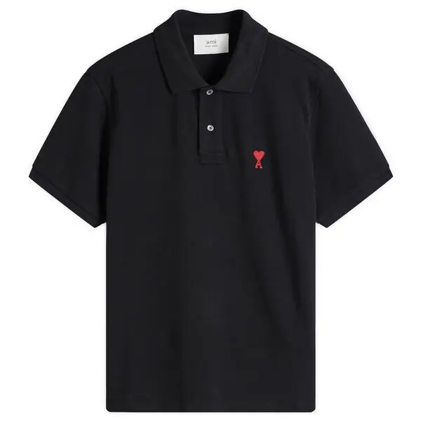 AMI Paris A Heart Polo - Black