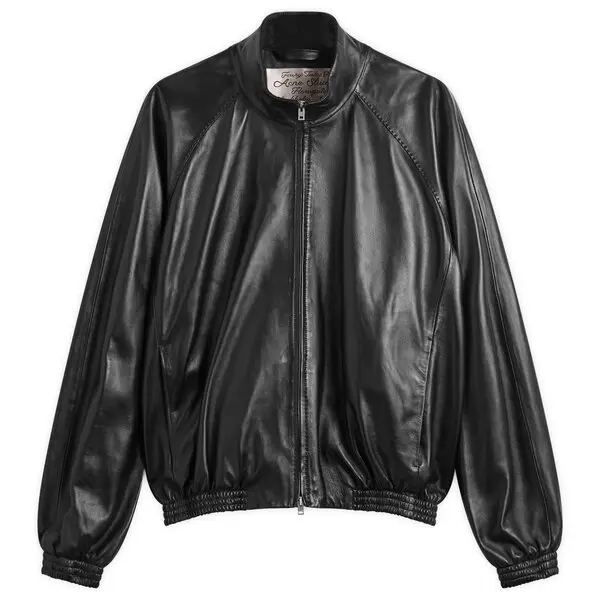 Acne Studios Leather Bomber - Black