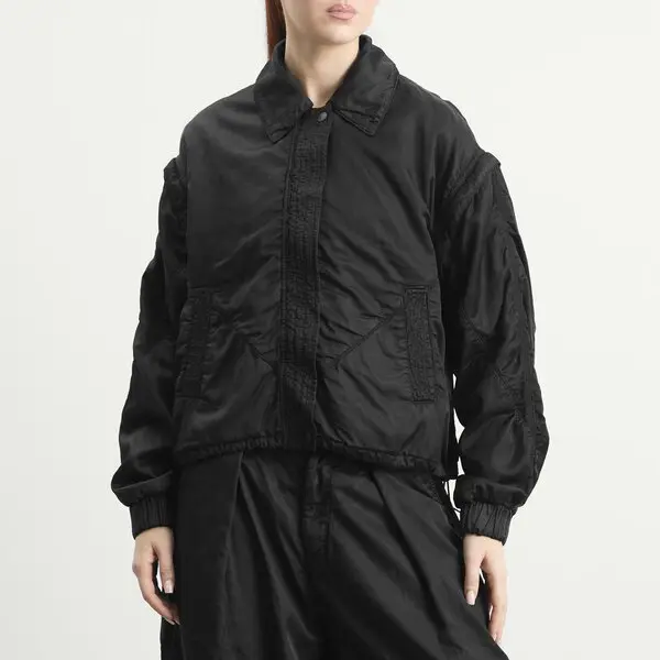 You Must Create Heath Bomber Satin Jacket