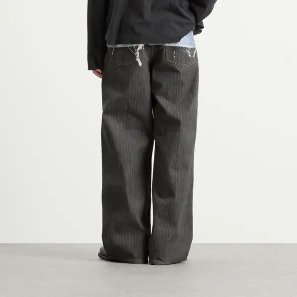 Acne Studios 1981 Trompe L’oeil Pinstripe Print Jeans