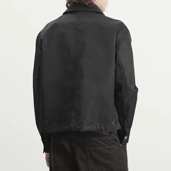 AMI Paris Denim Jacket With De Coeur Stud