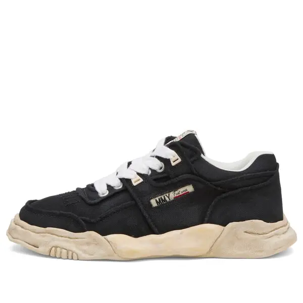 Mihara Yasuhiro Parker Embroidery Vintage Low -top - Black