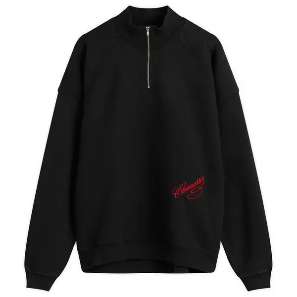 WILLY CHAVARRIA Bravo Quarter Zip - Black