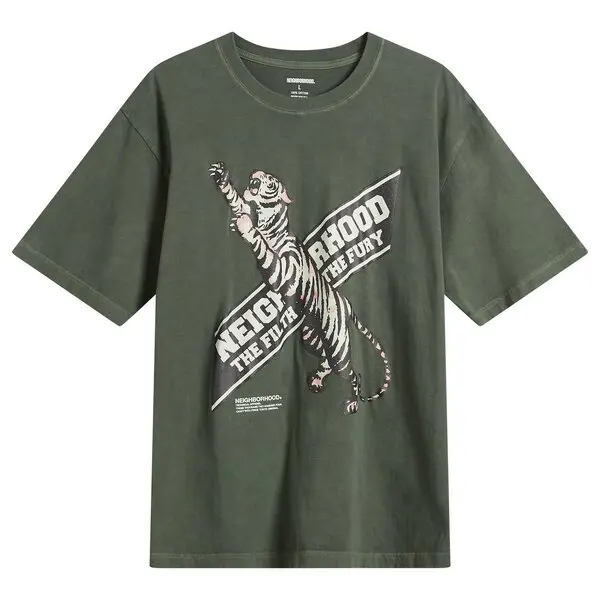 NEIGHBORHOOD Ss-17 Tiger T-shirt - Green